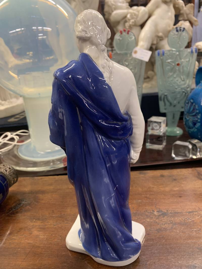 Grande statuina in ceramica inglese Staffordshire raffigurante Benjamin ...